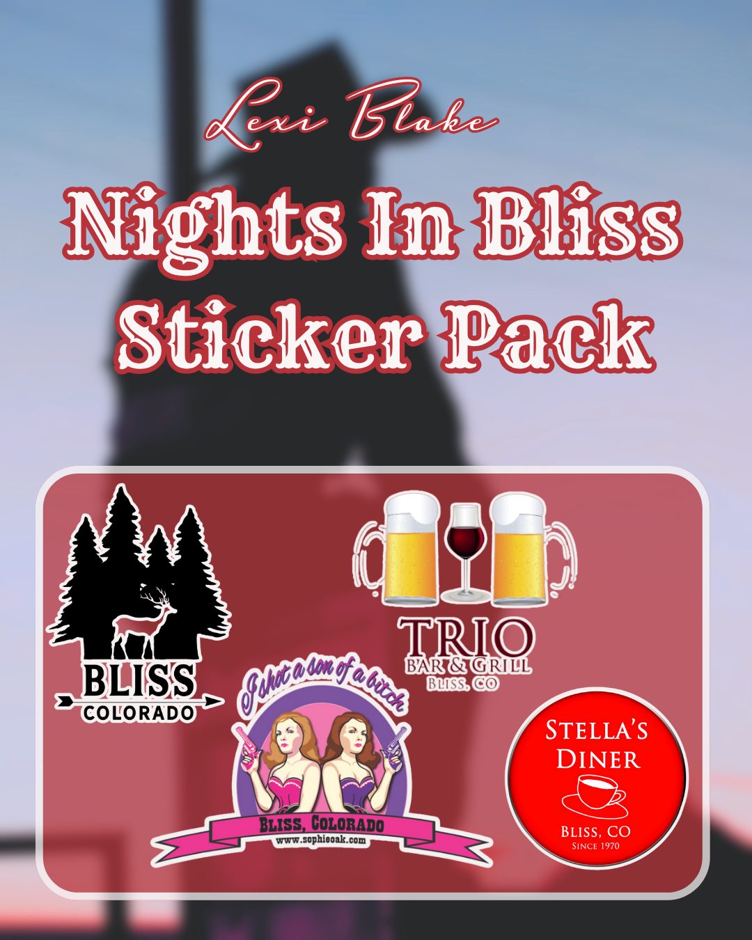 Nights in Bliss Sticker Pack | Lexi Blake